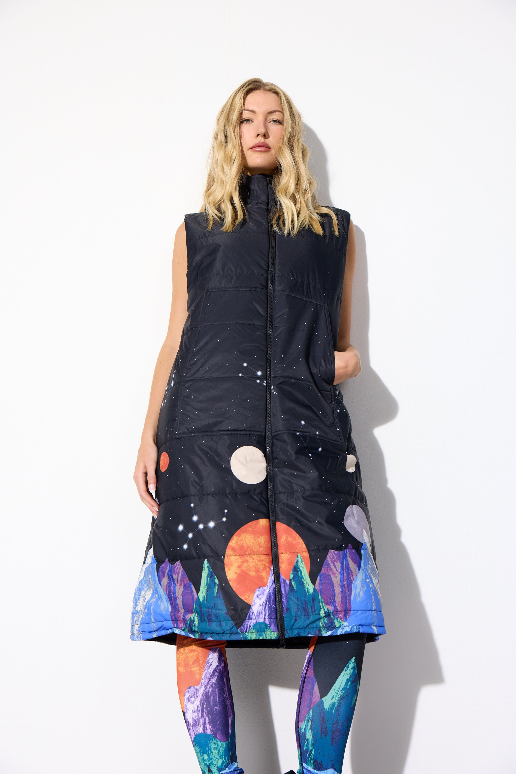 Justice Long Vest - Outer Space Art Print